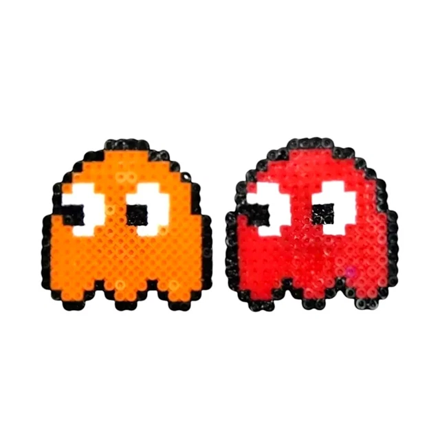 PAC-MAN BEAD SPRITE Perler Ghosts Retro Arcade Magnets $15.99 - PicClick