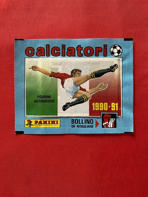 SEALED PACKET BUSTINA Sigillata Figurine Calciatori Panini 1990-91 EUR ...