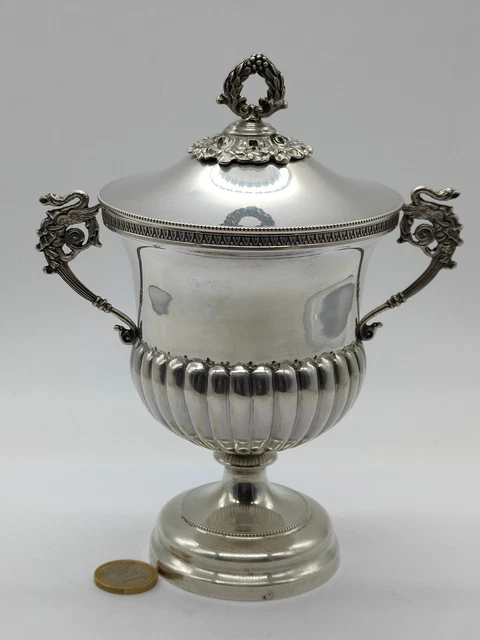 DRAGEOIR CONFITURIER EN Forme De Vase Medicis Anse Col De Cygne Argent ...