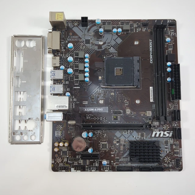 MSI A320M-A PRO AMD AM4 MOTHERBOARD Used Working Condition £40.00 ...