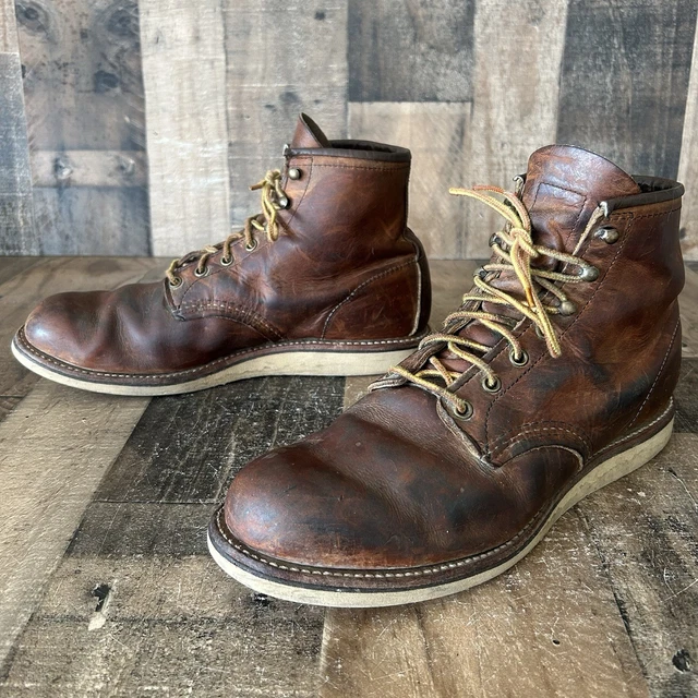 RED WING 2950 Heritage Rover Copper Rough And Tough Work Boots Mens 10. ...