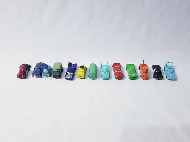 DISNEY PIXAR CARS Miniature Plastic Cars collection of 1.75" Cars Lot ...