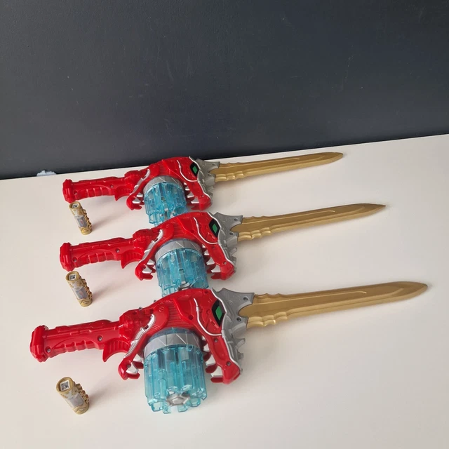 POWER RANGERS DINO Charge Drive Saber Super Sword & 1 SD Charger Bandai ...