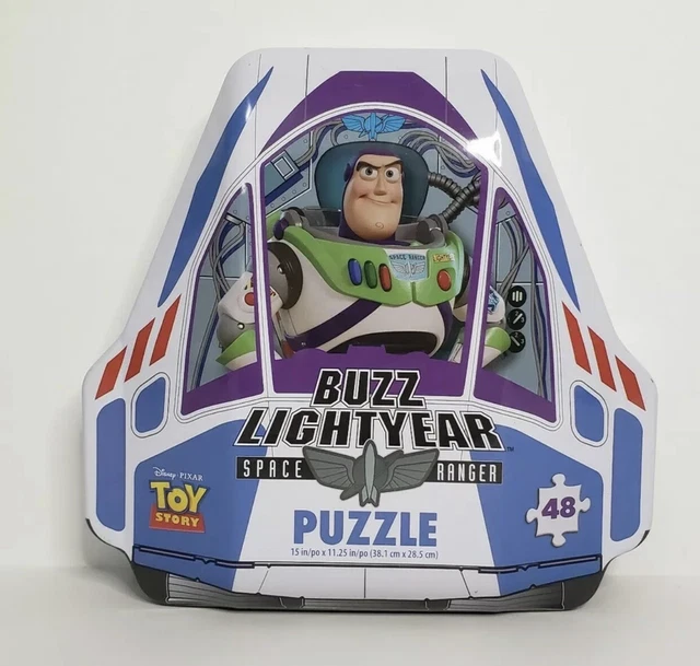 DISNEY PIXAR TOY Story Buzz Lightyear Space Ranger Tin With 48-Piece ...