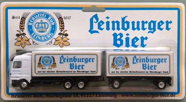 MINIATUR WERBETRUCK LKW Mercedes Leinburger Bier Brauerei Bub mit ...