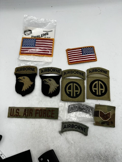 10 PATCH LOT Military FLAG Patches Army OCP UCP USA UK Hook & Loop ...