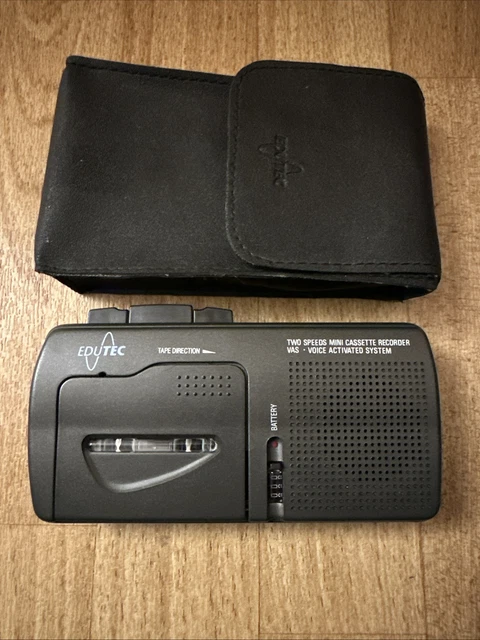 EDUTEC DIKTIERGERÄT 2 Geschwindigkeiten Mini Kassette Recorder EUR 14,90 - PicClick DE