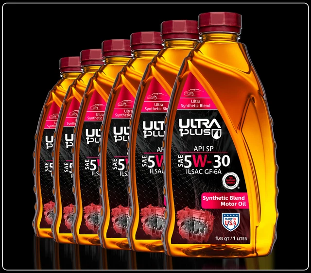 ULTRA1PLUS SAE 5W-30 Synthetic Blend Motor Oil API SP ILSAC GF-6A (6 ...