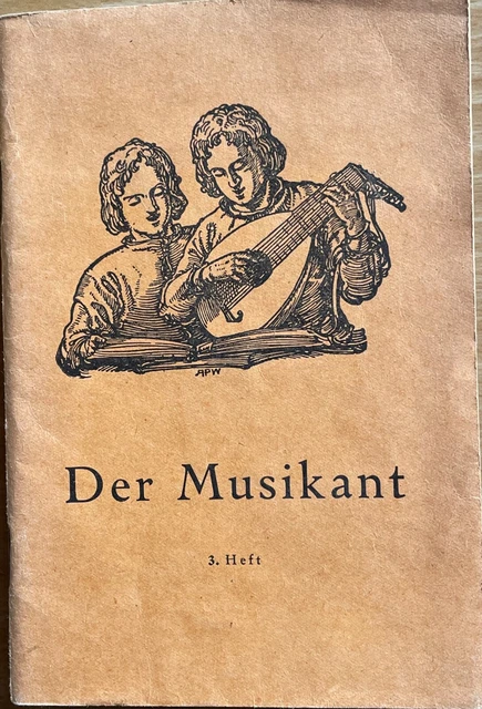 FRITZ JÖDE HRSG.: Der Musikant, 3. Heft. Broschur 1951 EUR 2,00 ...