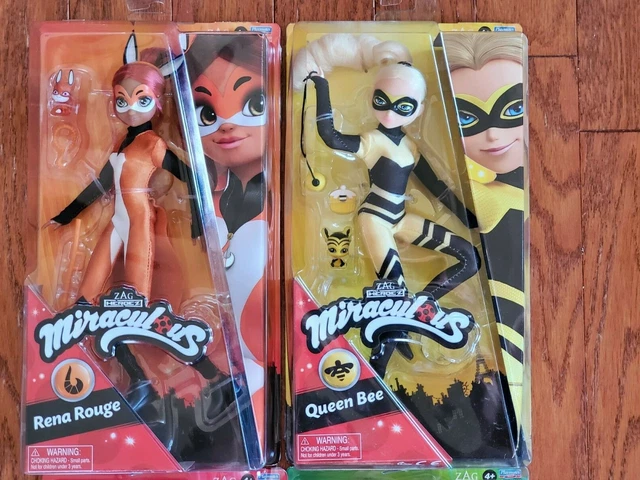 MIRACULOUS LADYBUG CAT Noir Queen Bee Rena Rouge 11" Doll Lot Brand New ...