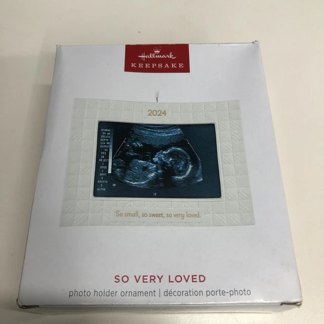 HALLMARK KEEPSAKE CHRISTMAS Ornament 2024 So Very Loved Sonogram Photo ...