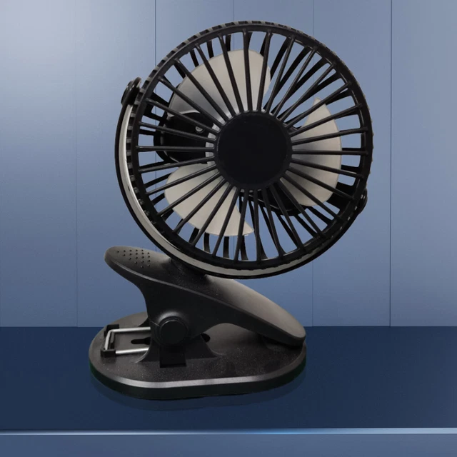 CLIP ON FAN Mini Table Fan Plug In Small Personal Fan 3 Speed for ...