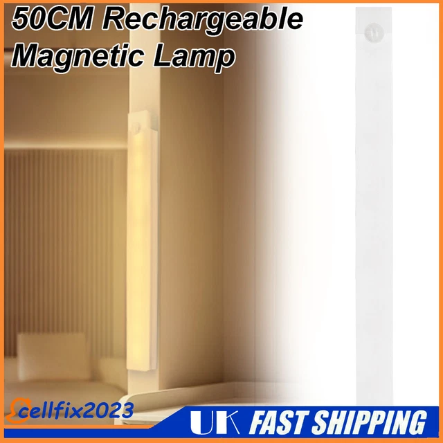 50CM LED STRIP Night Light PIR Motion Magnetic Warm White Cabinet ...