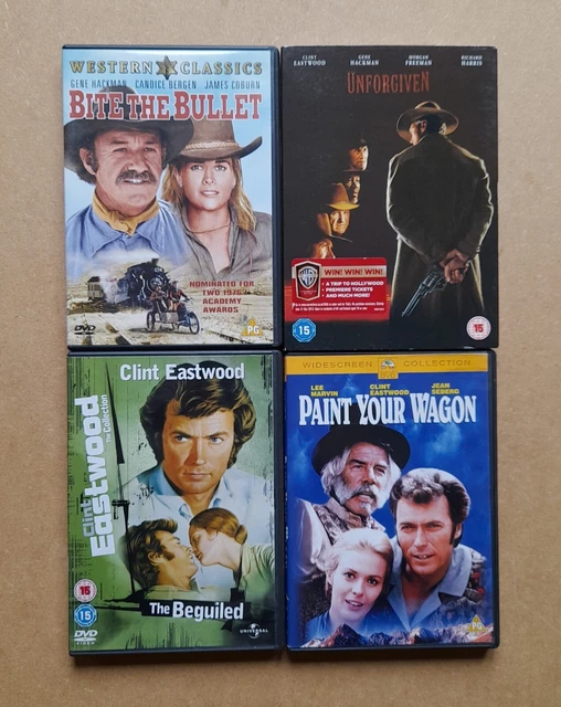 WESTERN DVD BUNDLE x 4 - Clint Eastwood / Gene Hackman Movies - 4 Disc ...