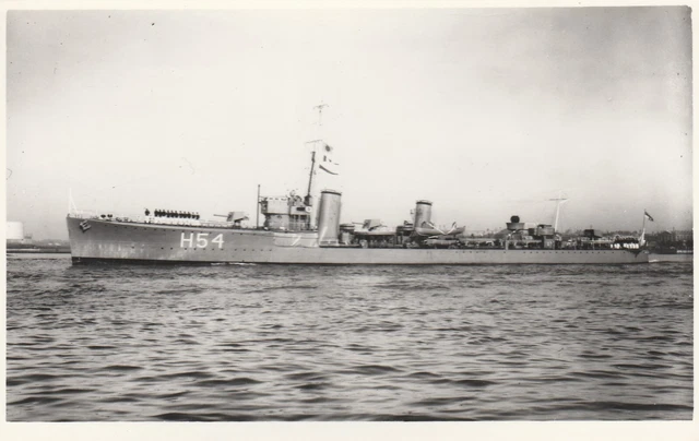 ORIGINAL PHOTOGRAPH ROYAL Navy. HMS "Urchin" Destroyer Frigate WW11 ...