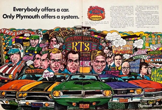 1970 PLYMOUTH RAPID Transit System! GTX, Road Runner, Cuda, Duster! $8. ...