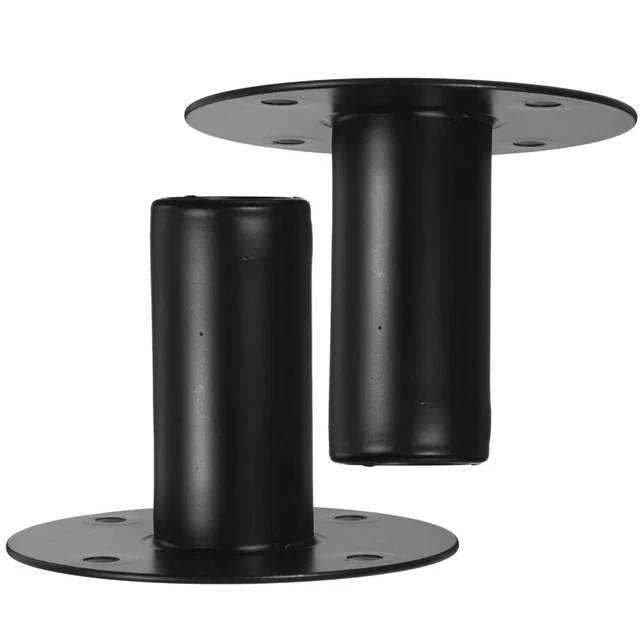 2 PCS DUAL Speaker Pole Mount Base Tray Support Stage Performance Stand ...