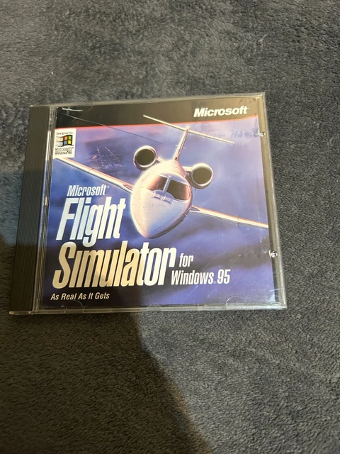 MICROSOFT FLIGHT SIMULATOR for Windows 95 Version 6.0 CD-ROM Retro ...