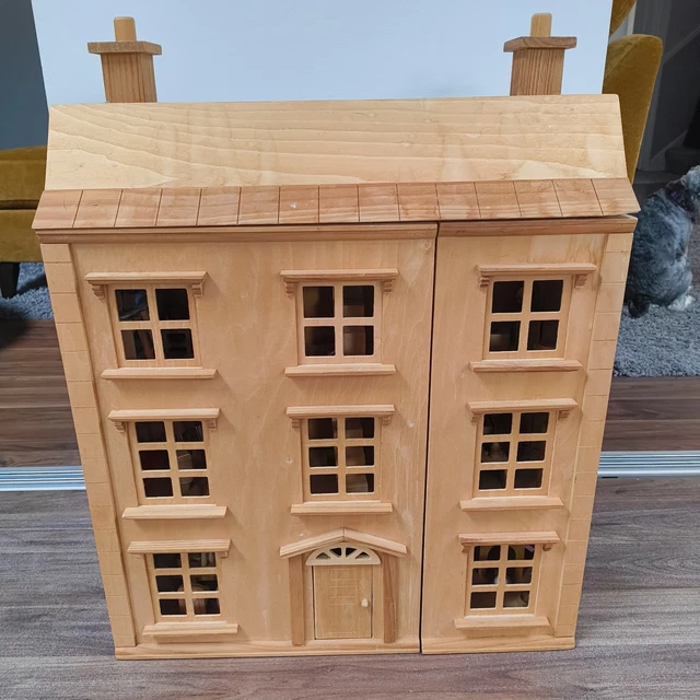 LARGE WOODEN DOLLS House, Furniture And People. Good Condition Some ...