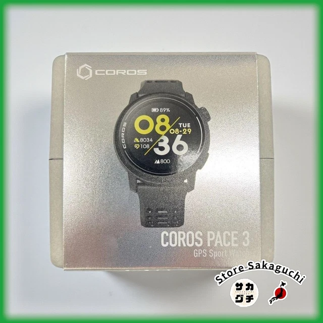 COROS PACE 3 Nero GPS Orologio da Corsa Memoria Musicale Leggera HR ...