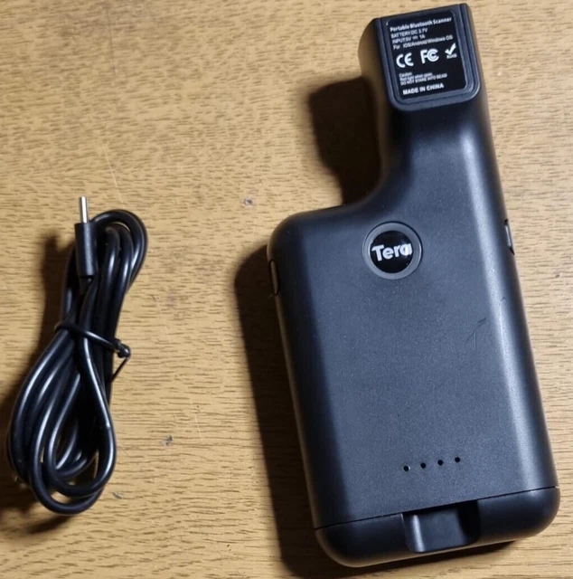 PORTABLE BLUETOOTH BARCODE Scanner Back Clip 2D QR Wireless 3 in 1 Tera ...