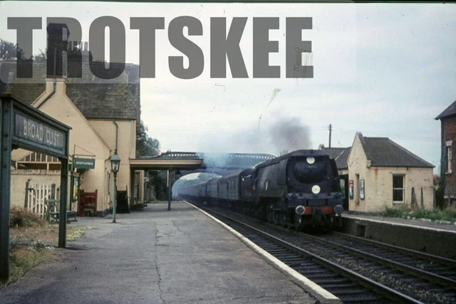 35MM SLIDE BR British Railways Steam Loco 34002 Class WCBB Broadclyst ...