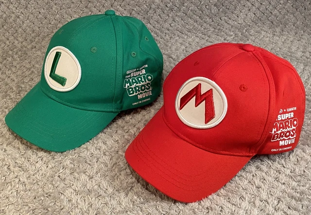SUPER MARIO BROS Movie Mario Luigi Baseball Caps Official Nintendo ...