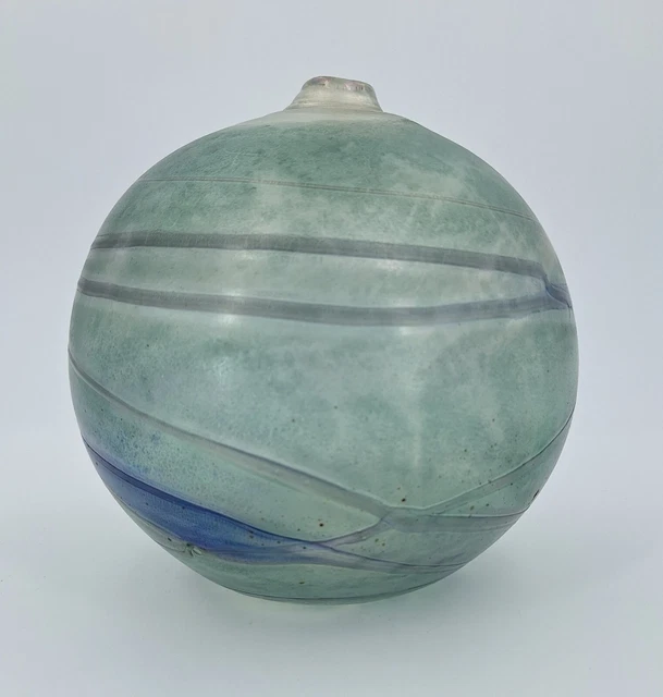 VASE SOLIFLORE BOULE verre multicouches Jean-Claude Novaro 1982 vintage ...