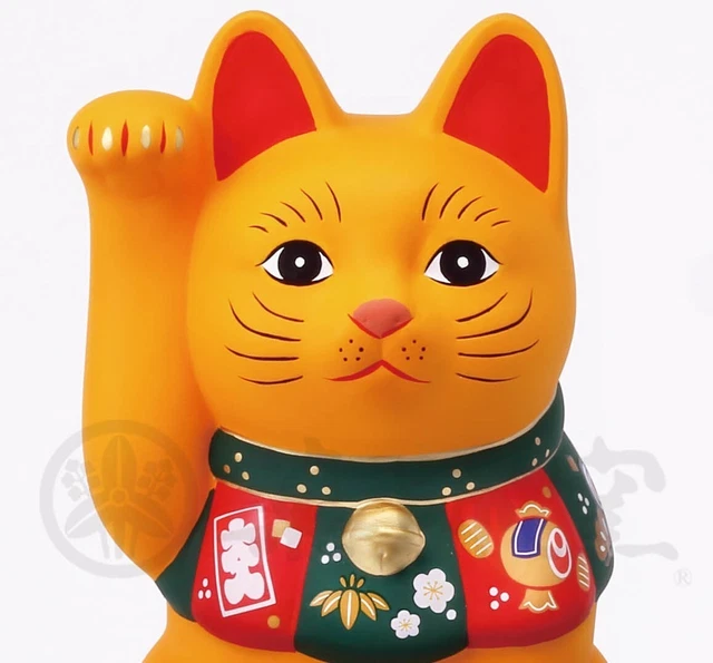 MANEKI NEKO JAPANESE lucky cat SETO Maneki Neko hand painted cute ...