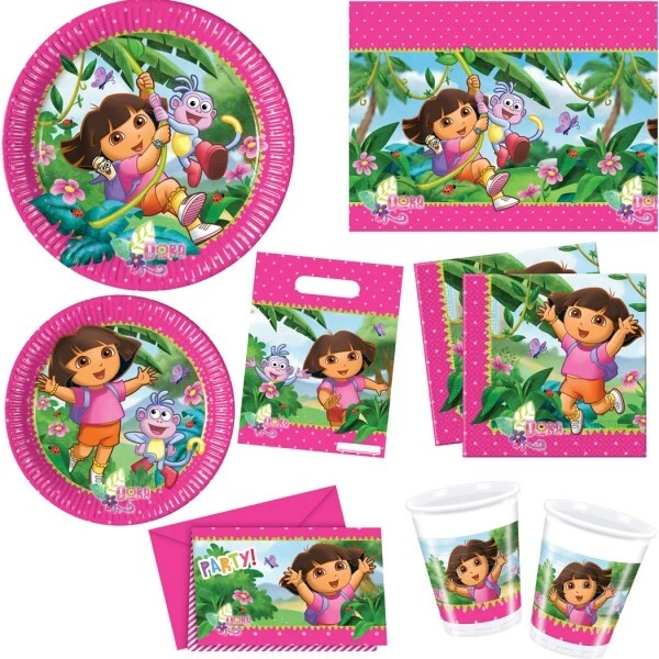 DORA ANNIVERSAIRE D'ENFANT Fête D'Enfants Set Motif Nick Déco EUR 4,02 ...