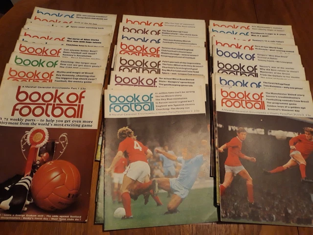MARSHALL CAVENDISH ENCYLOPEDIA Book Of Football 1 -12, 14, 16, 20- 41 ...