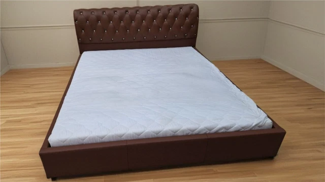 CONTEMPORARY UPHOLSTERED BED with Box Spring System Design and Comfort ...