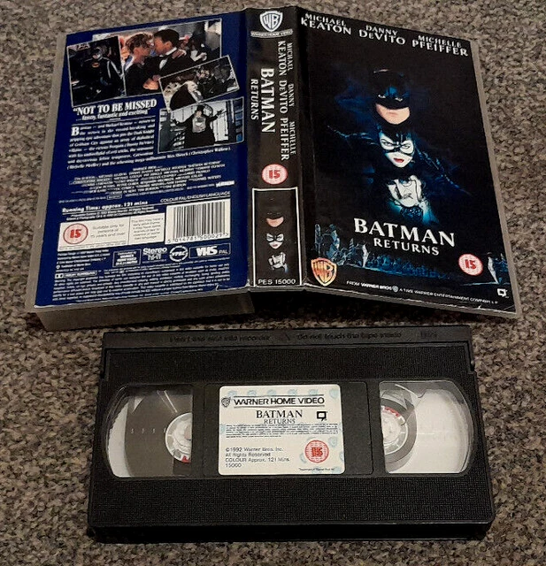 BATMAN RETURNS MICHAEL Keaton Danny Devito Michelle Pfeiffer Pal Vhs Video EUR 2,33 - PicClick IT