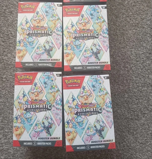 POKÉMON TCG: SCARLET & Violet-Prismatic Evolutions Booster Bundle 4 ...