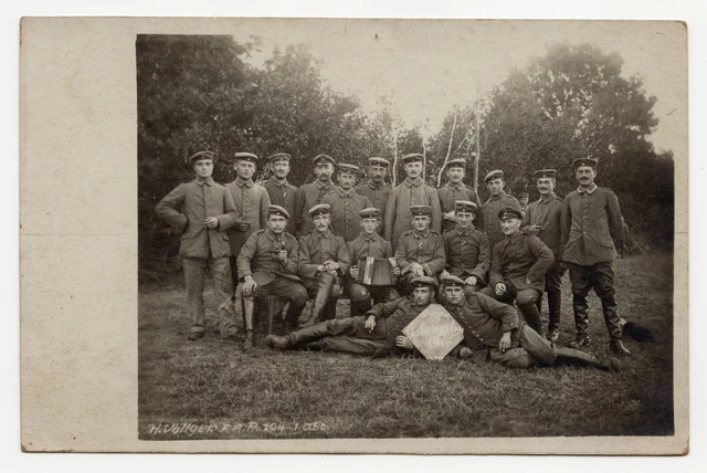 ORIGINAL FOTO SOLDATEN, Feldartillerie-Regiment Nr. 104, 1. Weltkrieg ...