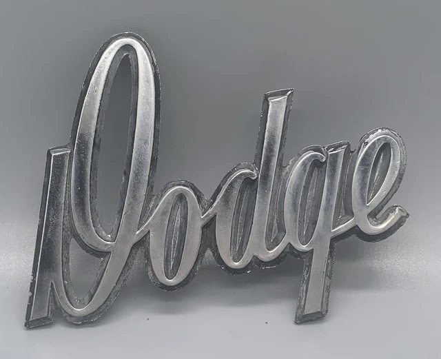 VINTAGE DODGE VAN Chrome Script Emblem OEM Badge 2956722 58395A $35.00 ...