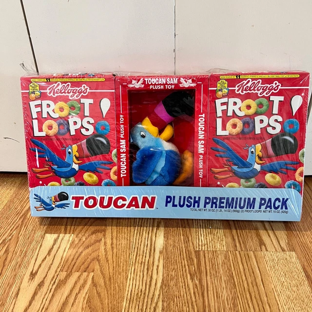 RARE 1990S KELLOGG’S Froot Loops Unopened 2 boxes set w/ plush Toucan ...
