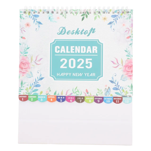ACADEMIC YEAR 2025 Standing Flip Desk Calendar 2025 Desk Calendar ...