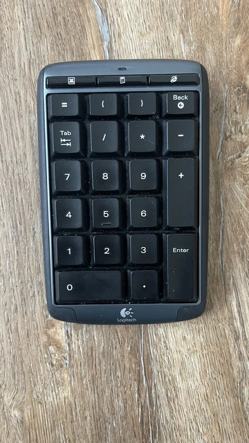 LOGITECH 2.4 GHZ Wireless Keyboard Number pad Numeric Keypad W/ USb ...