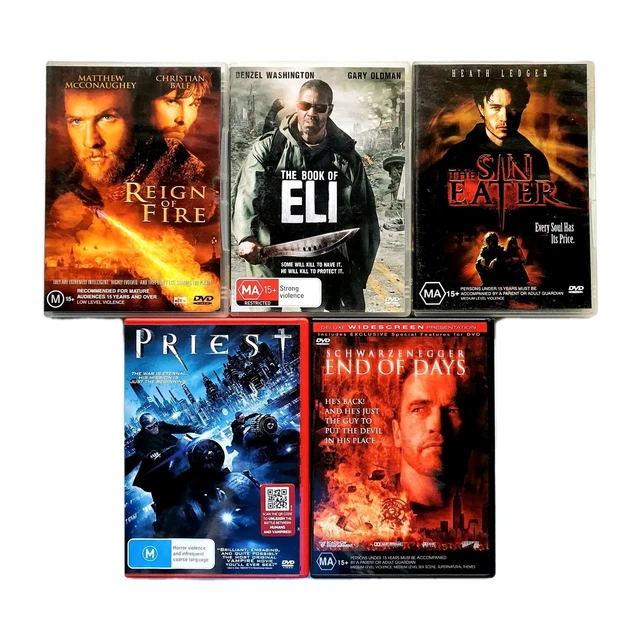 RELIGIOUS APOCALYPSE DVD 5 x Bundle, Book Of Eli, Priest, Sin Eater ...