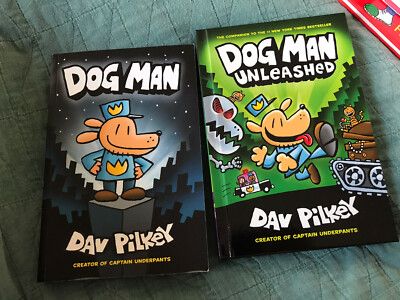 DOG MAN AND Dog Man Unleashed By dav pilkey book bundle Young Readers £ ...