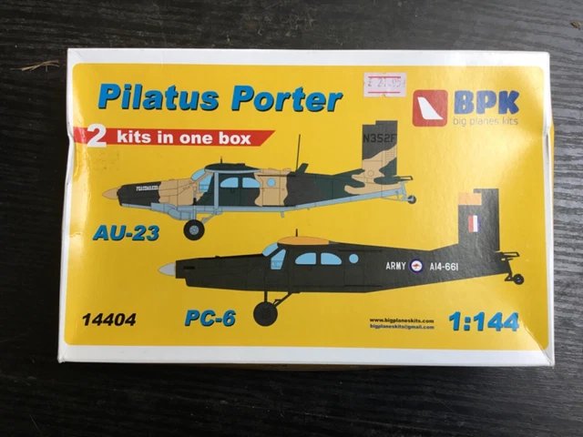 PILATUS PORTER 2IN1 AU-23 and PC-6 BPK big planes kits 14404 scale 1/ ...