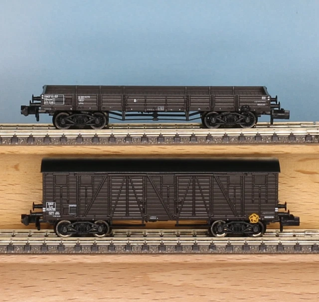 FLEISCHMANN 826202 + 839101, Spur N, SNCF Güterwagen-Set, 2-teilig, Ep ...