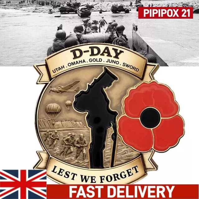Limited Edition D Day 80th Anniversary Commemorative Badge D Day