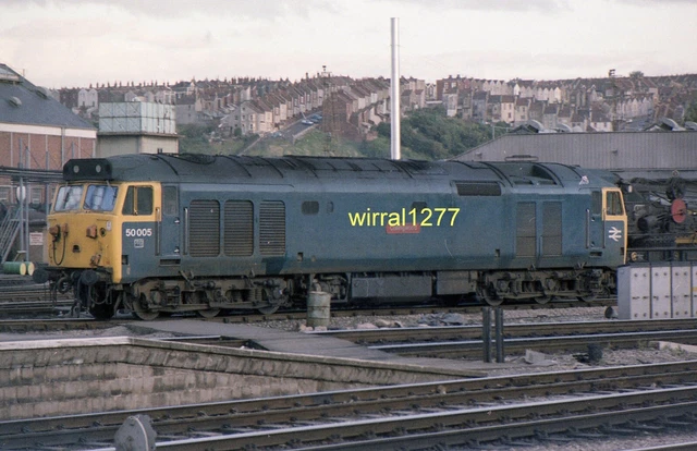 ORIGINAL RAILWAY PHOTOGRAPHIC negative Class 50 50005 at Bristol £3.00 ...