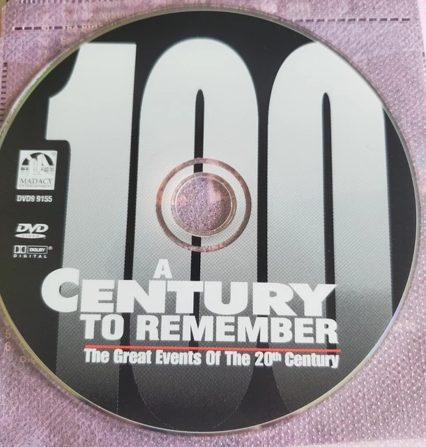 A CENTURY TO Remember Loose Disc DVD Madacy Entertainment £1.29 ...