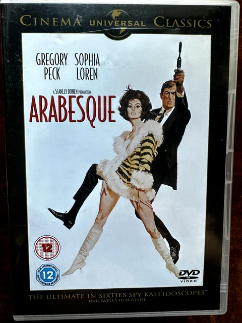 ARABESQUE DVD 1966 Caper Film Classique Largeur / Gregory Peck + Sophia ...