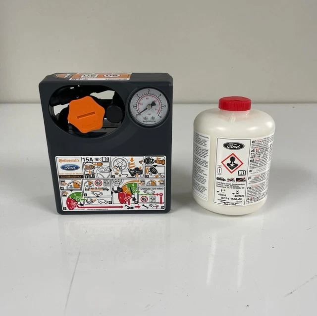 NEW GENUINE FORD Fiesta Air Compressor Tyre Repair Sealant Mobility Kit ...