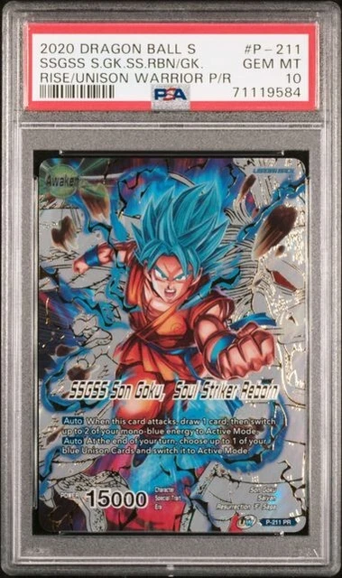 DRAGON BALL SUPER TCG SSGSS Son Goku, Soul Striker Reborn P-211 PSA 10 EUR 87,18 - PicClick FR