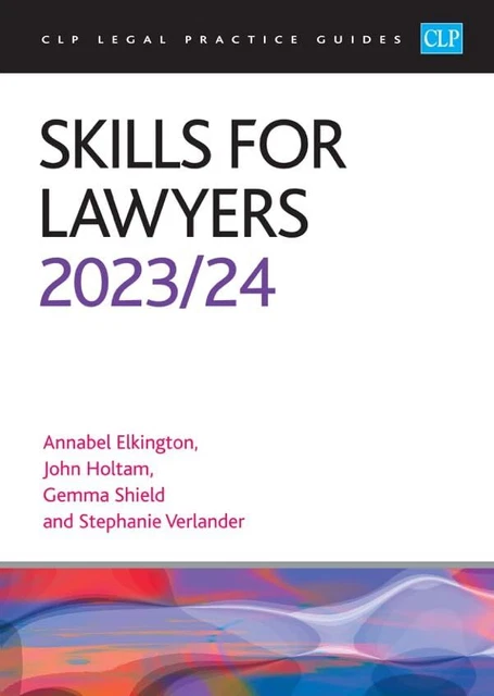 SKILLS FOR LAWYERS 2023/2024: Legal Practice Course Guides (LPC) EUR 46 ...